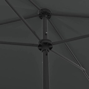 Plážový slunečník antracitový 200 x 125 cm 314729