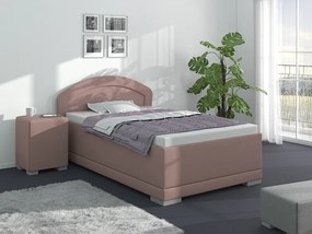 Vysoká čalouněná postel Kappa 130x220 cm - výběr barev