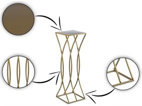 Stojan na květiny 75x23 cm zlatá