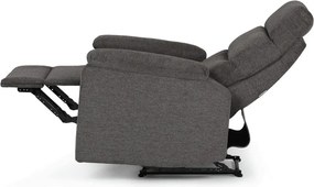 Sedací souprava, polohovací, šedá, látka, ASD-C5980 GREY2