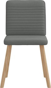 Jídelní židle 4 ks tmavě šedé textil 3315245