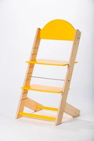 Lucas Wood Style rostoucí židle MIXLE -  přírodní/žlutá rostoucí židle MIXLE: Autíčko