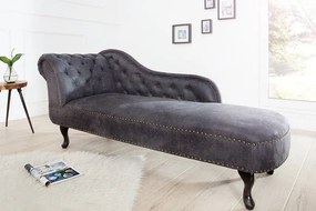 Deflee lenoška RECAMIERE CHESTERFIELD GREY KRS37475100% polyester  170 cm x 80 cm x 60 cm