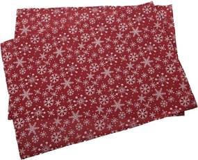Látková prostírání v sadě 2 ks s vánočním motivem 32x45 cm Flakes – Dakls