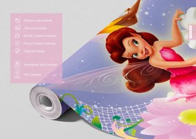 Dětská vliesová fototapeta na zed' Víly na Fialové, Disney | 90 x 202 cm | DFTDNV 5415