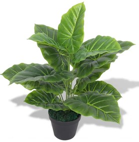Umělá rostlina kolokázie s květináčem 45 cm zelená 244431