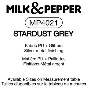 MILK&PEPPER Milkandpepper obojek pro psy Stardust Titan Velikost: 40x2 cm