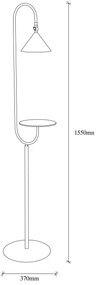 OPVIQ Stojací lampa LIK černá 584TTM1504