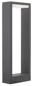 Nova Luce Venkovní sloupkové svítidlo BLISS tmavě šedý hliník akrylový difuzor LED 7W 3000K 56st. IP54 vč. driveru