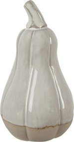 Béžová porcelánová dekorace dýně Pumpkin XS - Ø 5*9 cm