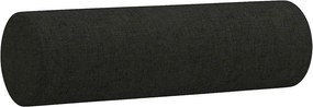 2místná pohovka s polštáři černá 140 cm textil 3200786
