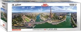 EUROGRAPHICS Panoramatické puzzle Paříž, Francie / 1000 dílků / 99 x 3