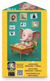 Dino Puzzle triangl Sloník Mio 24 dílků
