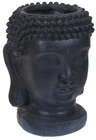 KERAMICKÝ KVĚTINÁČ BUDDY 26X35 CM TMAVĚŠEDÁ