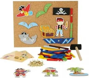 Small Foot Dřevěná kreativní hra piráti / od 6 let