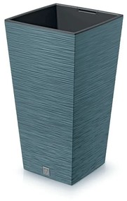 PROSPERPLAST Květináč - FURU SQUARE Rozměr: 39,5x39,5 cm, Barva: modrá