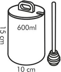 TESCOMA Nádoba na med GUSTITO 0,6 l, s naběračkou
