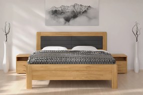BMB Adriana Star postel - dub Moření: Olej bílý, Provedení: Dub průběžný, Typ: 2 řady kostek, Rozměr: 160 x 200 cm