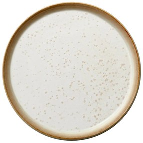 Bitz Kameninový dezertní talíř 21 cm Cream/Cream