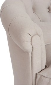 Béžové křeslo Linen - 71*65*75 cm