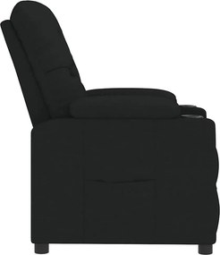 Polohovací křeslo černé textil 339104