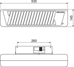 Stiebel Eltron IW 120 Nástěnný infrazářič 1,2kW, stříbrná 229339