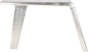 Letecký psací stůl stříbrný 112 x 50 x 76 cm kov 284414