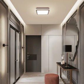 Brilagi -LED Venkovní stropní svítidlo BENE LED/24W/230V 26x26 cm hnědá IP54