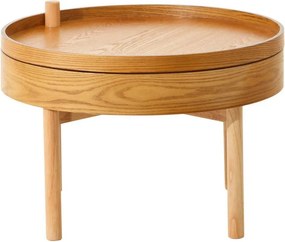 Kulatý odkládací stolek v dekoru borovice ø 60 cm Viborg – Premier Housewares