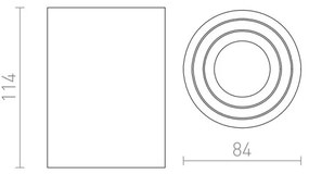RED - Design Rendl - R12044 - Bodové svítidlo MOMA 1xGU10/35W/230V bílá