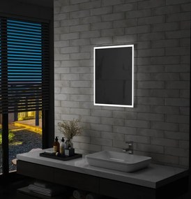 vidaXL Koupelnové nástěnné zrcadlo s LED osvětlením 50 x 60 cm [144717]