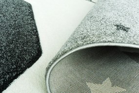 BE Dětský koberec Smart Kids 22412 GREY - šedý obdélníkový, kočička Rozměr: 140x190 cm