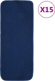 vidaXL Protiskluzové nášlapy na schody 15 ks 60x25 cm obdélníkové [340392] Barva: Modrá