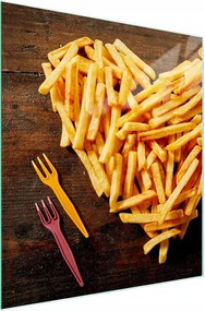 Skleněná Krájecí Deska 45x52 Kuchyně Tvrzené Sklo 7v1