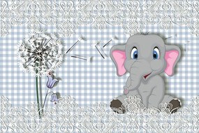 Tapeta sloník Dumbo - 225x150 cm