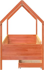 Dětská postel se zásuvkami 80 x 200 cm masivní borové dřevo 3302037