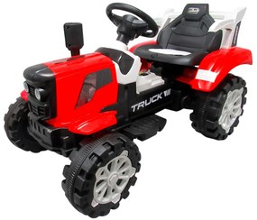 Elektrický traktor s přívěsem C2 červený