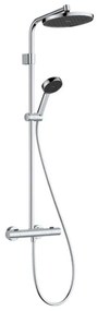 Hansgrohe Activera S - Sprchový set s termostatem, průměr 24 cm, 2 proudy, EcoSmart, chrom 28078000