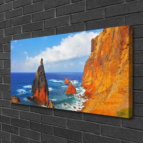 Obraz na plátně Útes Pobřeží Moře 120x60 cm