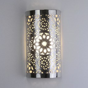 Stříbrná nástěnná lampa Amira
