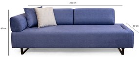 Hanah Home Nastavitelná pohovka INFINITY modrá 560ARE1321