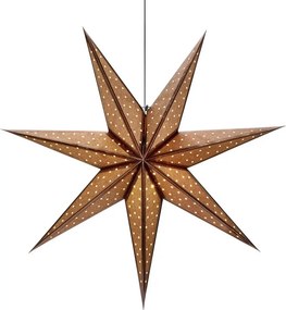 Hnědá vánoční závěsná světelná dekorace Markslöjd Glitter, délka 75 cm