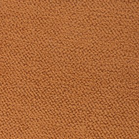 Čalouněný kulatý puf AMEA bouclé, Ø 39 cm, oranžová