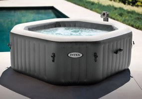 Marimex Bazén vířivý nafukovací Pure Spa - Bubble HWS čtverec, antracit