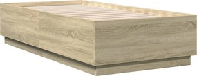 Rám postele dub sonoma 90 x 190 cm kompozitní dřevo 3209753