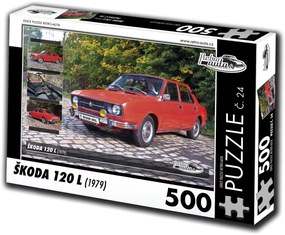 Puzzle retro-auta puzzle č. 24 škoda 120 l (1979) 500 dílků