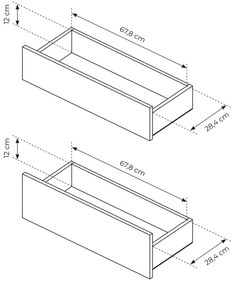 Obývací stěna TORRO A | 3 díly | 476 cm | dub cremona/černá