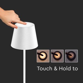 LED Solution Bílá LED stojací nabíjecí lampa 500-1300mm 4W IP54 7007