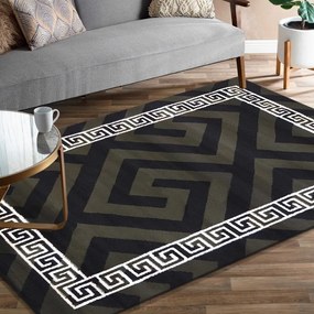 Luxusní koberec v khaki barvě s originálním vzorem Šířka: 200 cm | Délka: 290 cm