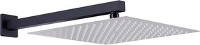 Podpůrné rameno do sprchy hranol nerezová ocel 201 černé 30 cm 147731